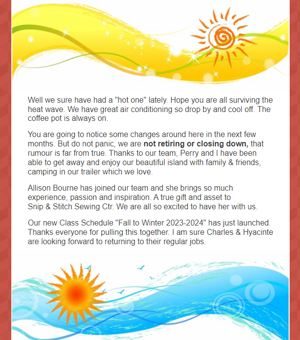 Snip & Stitch Sewing Centre – Your one-stop quilting and sewing machine ...